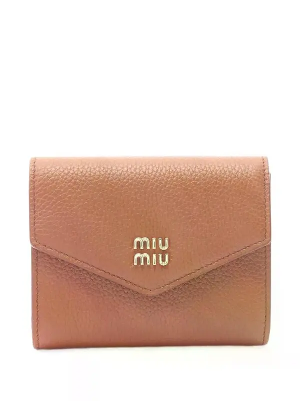 Miu Miu 2020s Vit Daino Trifold Wallet