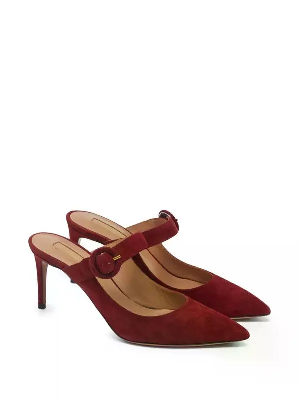 AQUAZZURA Blossom Buckle-strap Mules