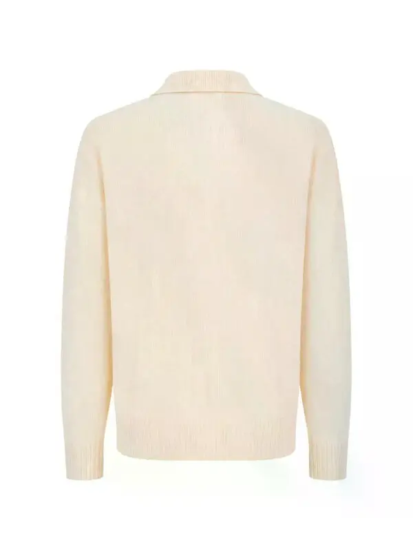 AMARANTO Button-up Collar Polo Shirt