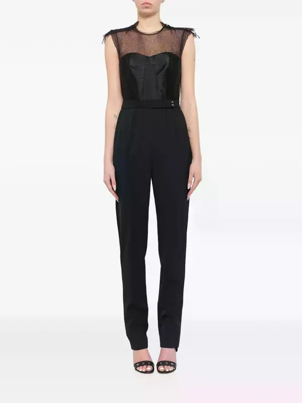 LANVIN Sheer-panelled Sleeveless Jumpsuit