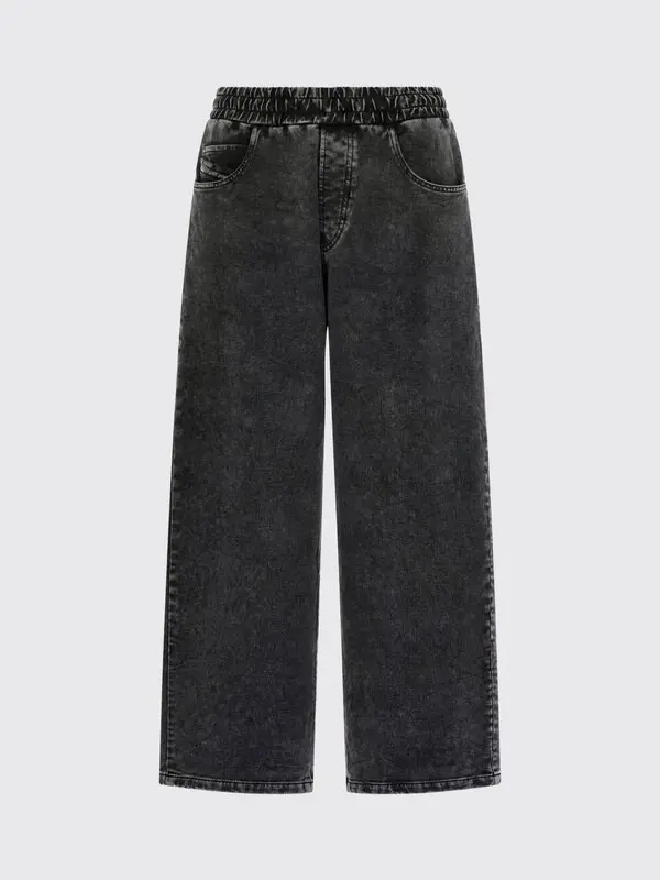 DIESEL® P-stuky Mid-rise Cotton Denim Wide-leg Jeans