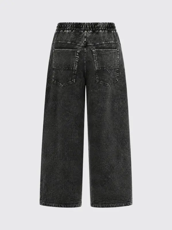 DIESEL® P-stuky Mid-rise Cotton Denim Wide-leg Jeans