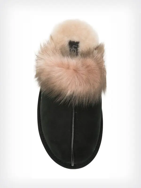 UGG Scuffette Suede Mules With Wool Lining
