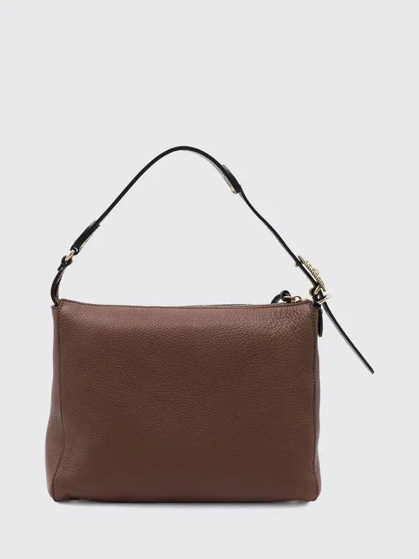 Etro Pebbled Shoulder Bag With Adjustable Handle And Logo Charm - Leather