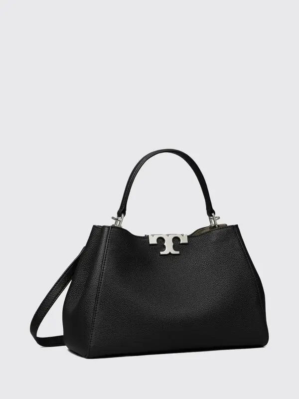 Tory Burch Eleanor Calfskin Leather Top Handle Bag With Monogram And Strap