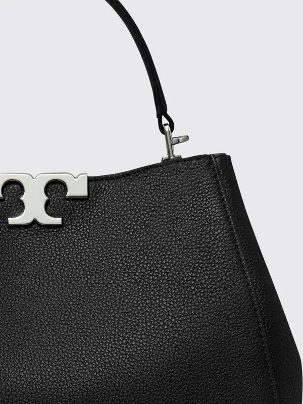Tory Burch Eleanor Calfskin Leather Top Handle Bag With Monogram And Strap