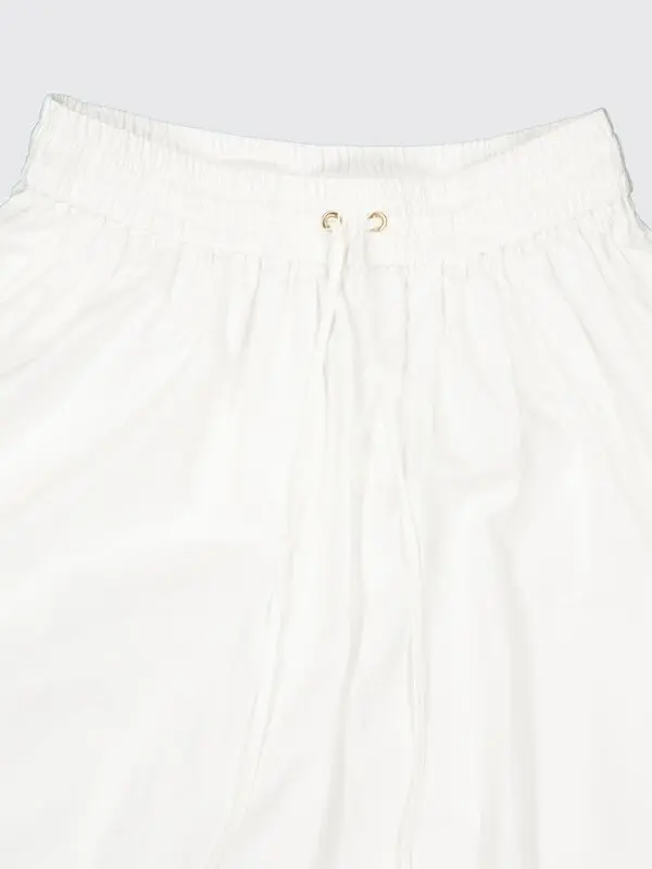 Zimmermann Mahon High-waisted Flared Midi Skirt In Cotton With Elasticated Waist
