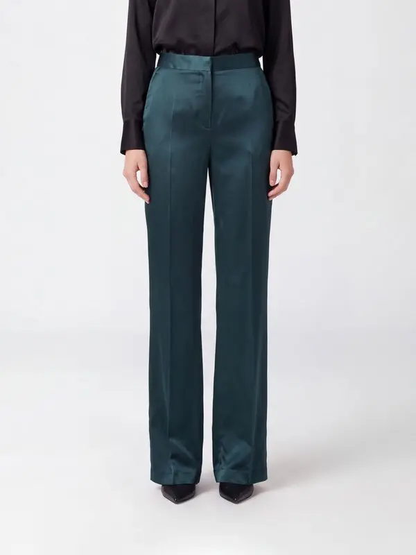 TOM FORD High-waisted Straight-leg Silk Tuxedo Pants