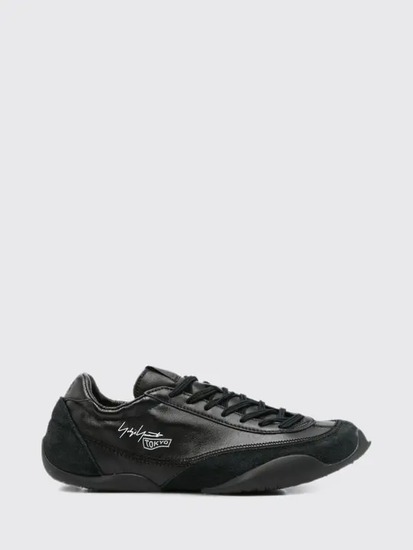 Y3 Tokyo Smooth Leather And Suede Sneakers With Printed Logo