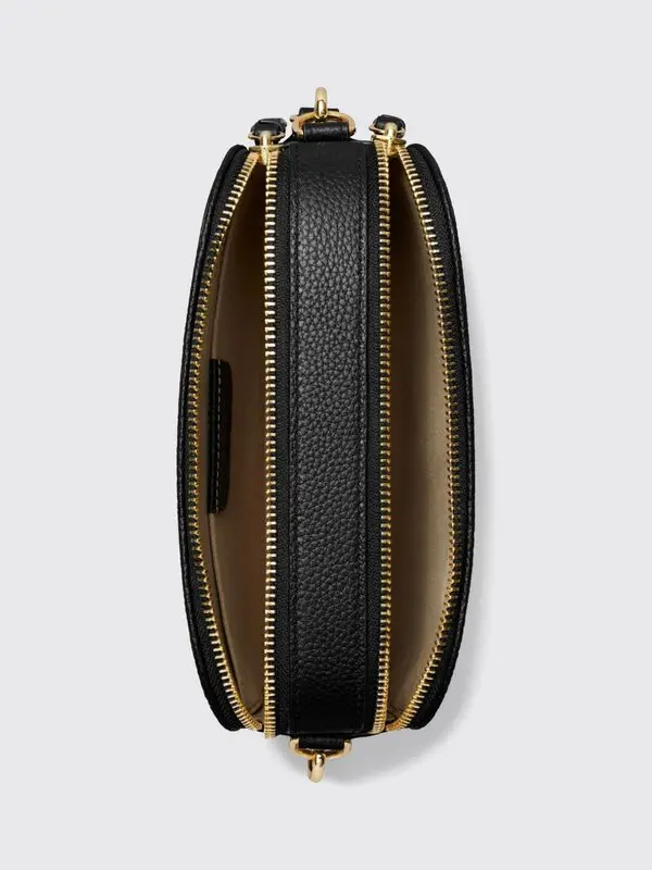 Tory Burch Miller Mini Crossbody Bag In Hammered Calfskin With Double T Logo