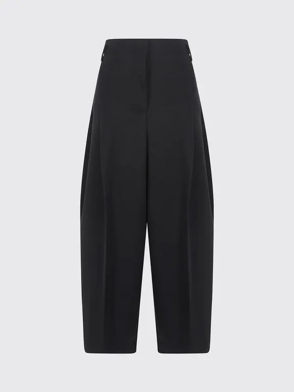 Jacquemus Miami High-waisted Cropped Wide-leg Pants In Linen Blend