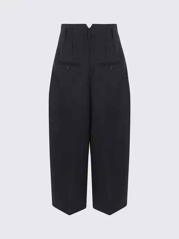 Jacquemus Miami High-waisted Cropped Wide-leg Pants In Linen Blend