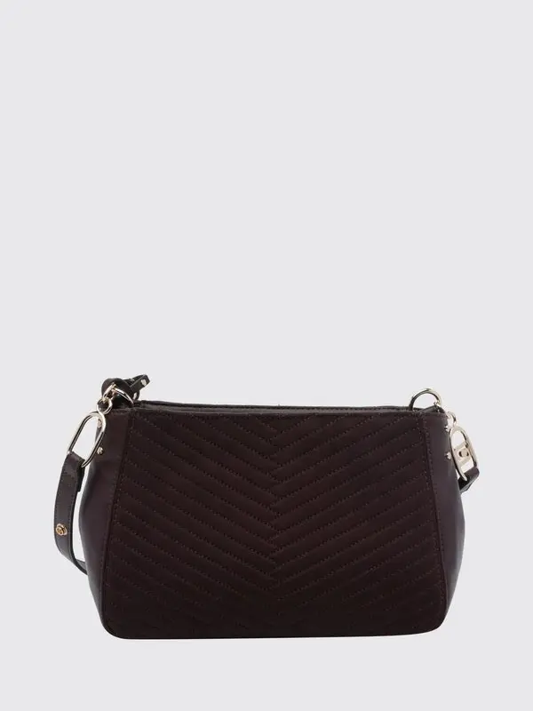 Liu Jo Suede-effect Faux Leather Crossbody Bag With Chevron Pattern - Red