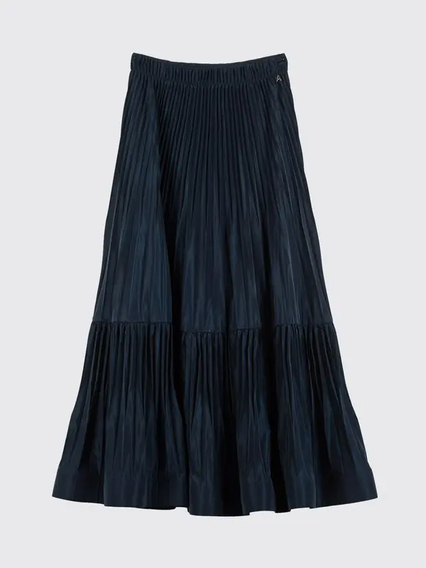 TWINSET High-waisted Crêpe Midi Full Skirt