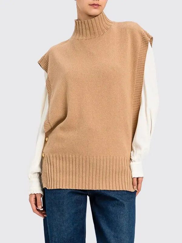 TWINSET High-neck Wool And Cashmere Blend Vest