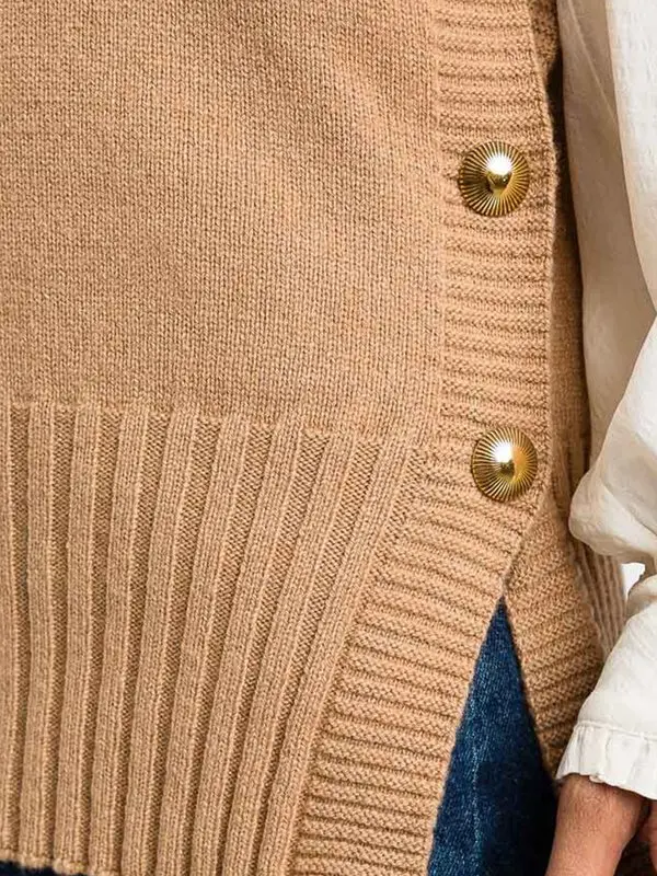 TWINSET High-neck Wool And Cashmere Blend Vest