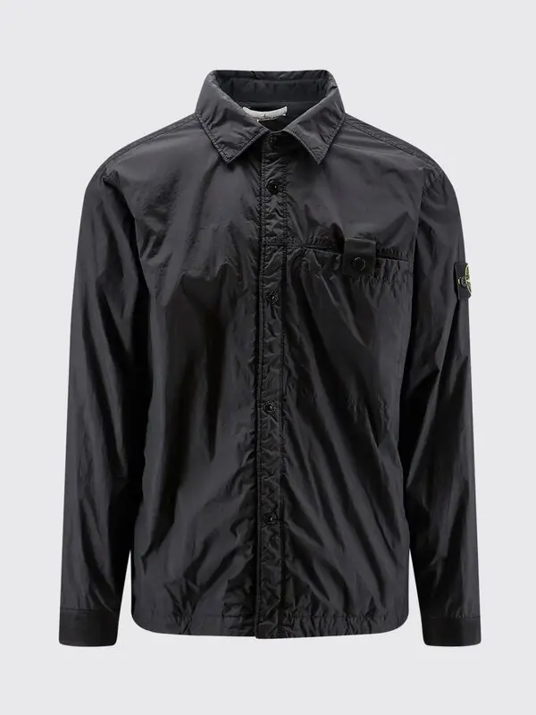 Stone Island Ripstop Nylon Overshirt Padded With Primaloft® Technology