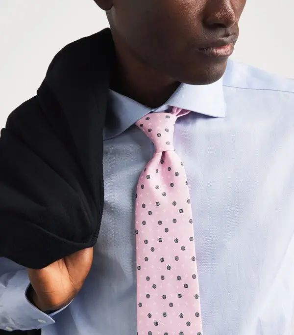 E. MARINELLA Silk Floral Tie