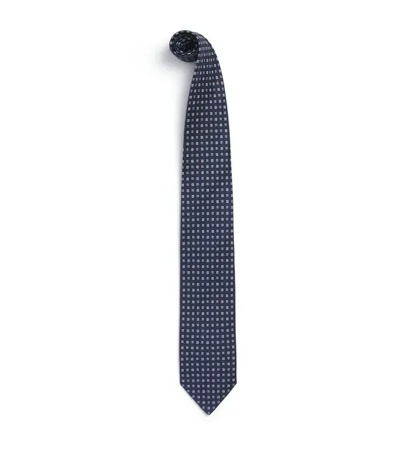 E. MARINELLA Silk Floral Tie