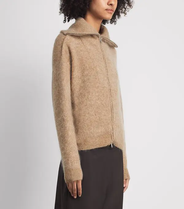 Claudie Pierlot Funnel-neck Zip Cardigan