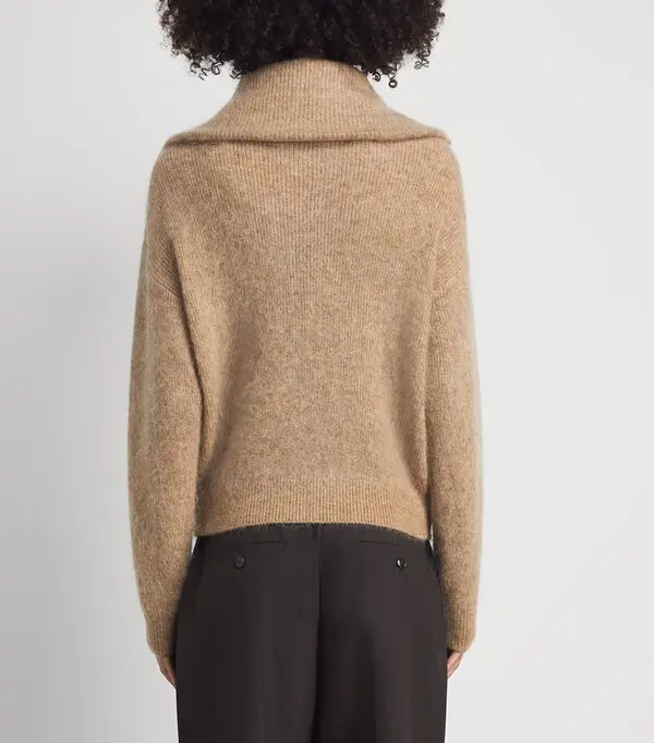 Claudie Pierlot Funnel-neck Zip Cardigan