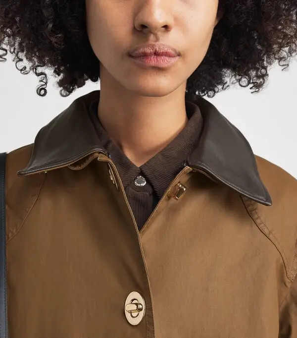 Claudie Pierlot Cotton Waxed Parka Jacket
