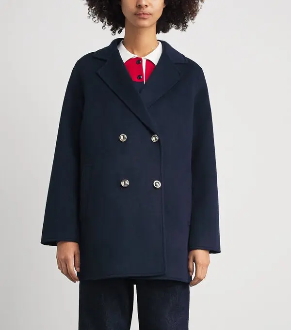 Claudie Pierlot Wool Double-breasted Coat