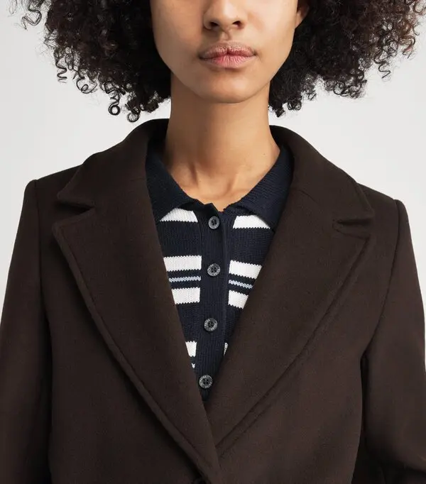 Claudie Pierlot Wool-blend Belted Coat