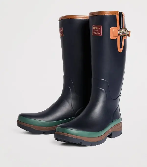 Barbour X Paul Smith Tall Wellington Boots