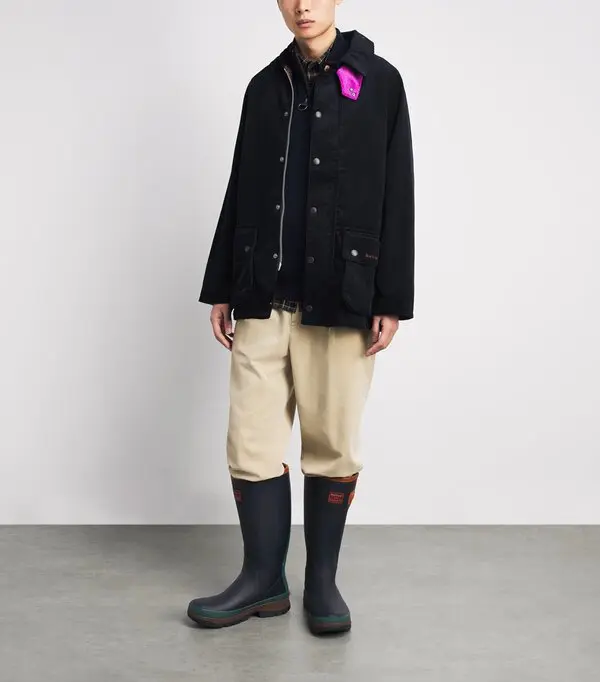 Barbour X Paul Smith Tall Wellington Boots