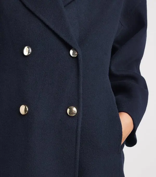 Maje Wool Longline Pea Coat