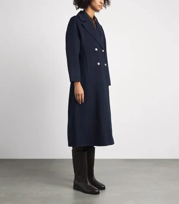 Maje Wool Longline Pea Coat
