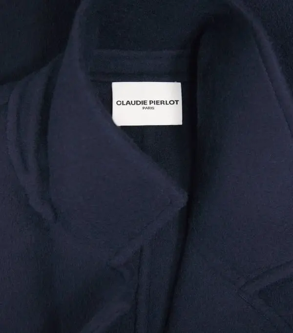 Maje Wool Longline Pea Coat