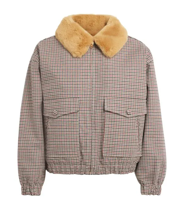 Sandro Faux-fur-lined Bomber Jacket