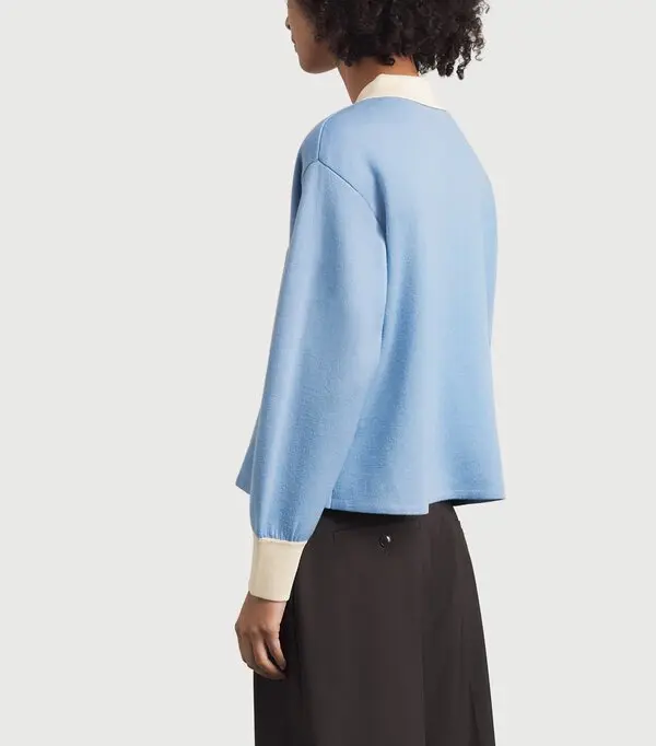 Sandro Button-up Polo Sweater