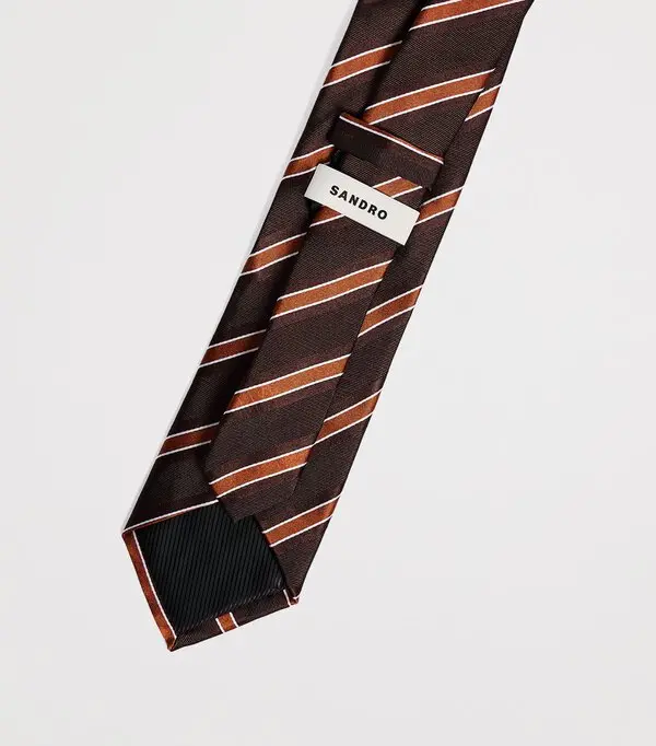 Sandro Silk Stripe Tie