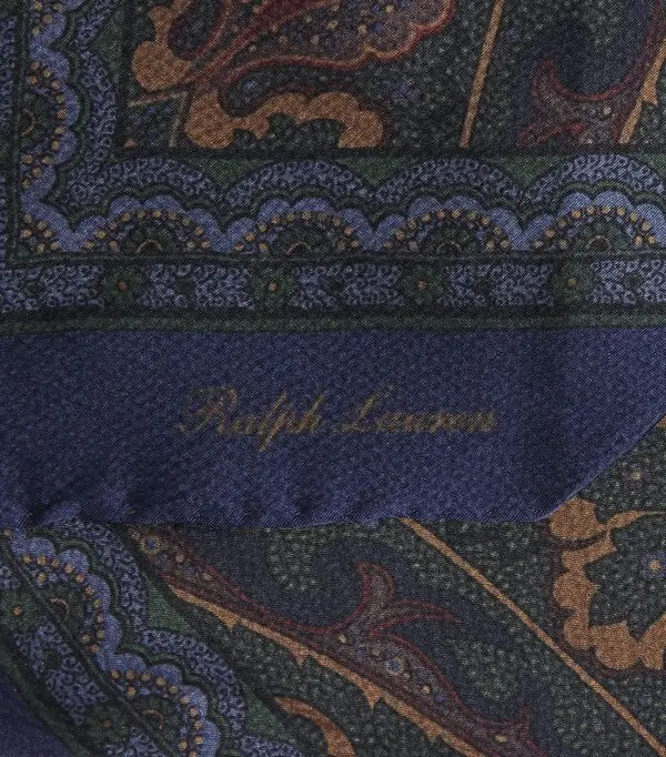 Ralph Lauren Purple Label Silk Paisley Neckerchief