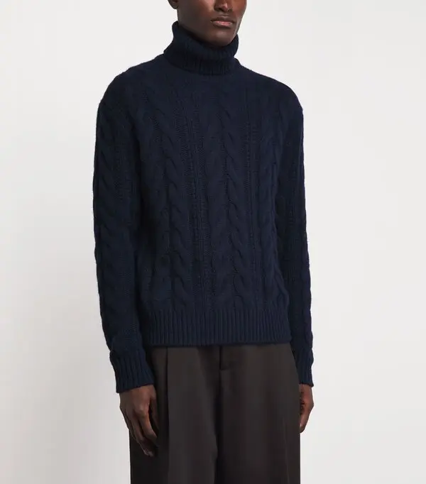Ralph Lauren Purple Label Cashmere Cable-knit Sweater