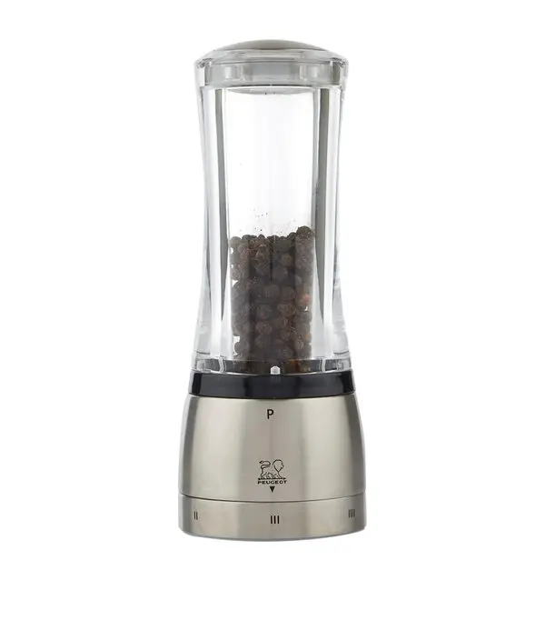 PEUGEOT Stainless Steel And Acrylic Daman U'select Pepper Mill - Clear