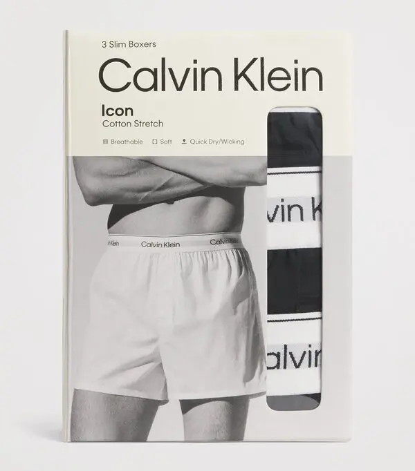 Calvin Klein Stretch-cotton Slim Icon Boxers