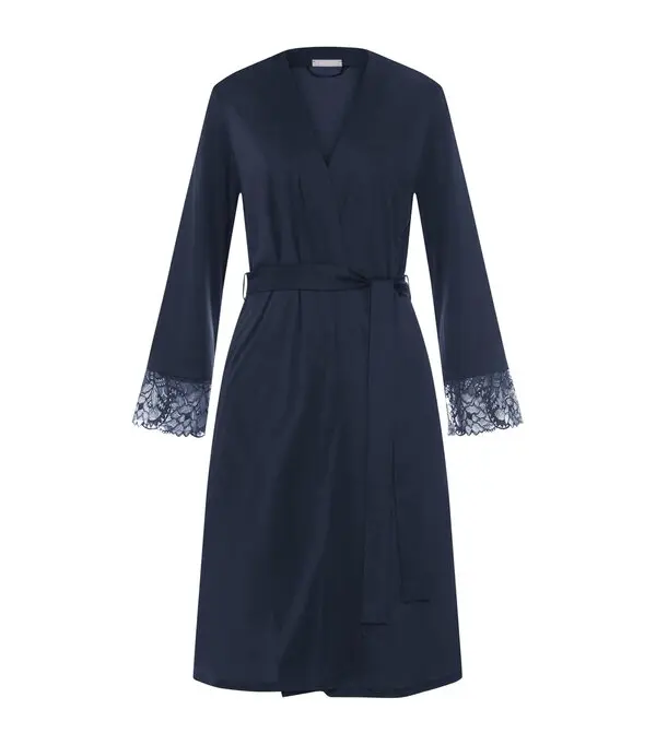 Hanro Modal Lace-trim Robe