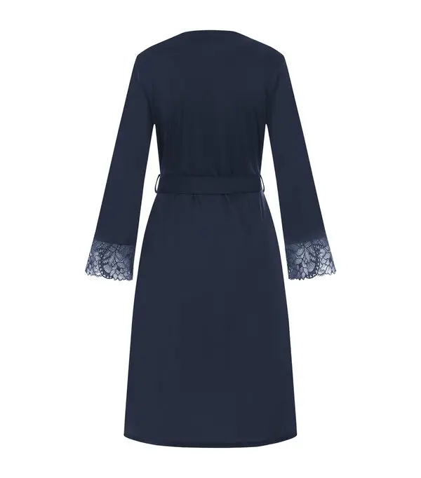 Hanro Modal Lace-trim Robe