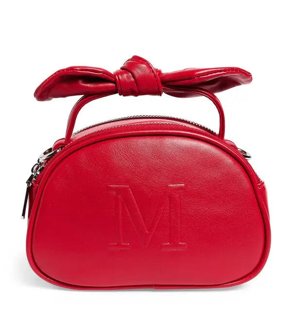 Monnalisa Bow-handle Cross-body Bag - Red