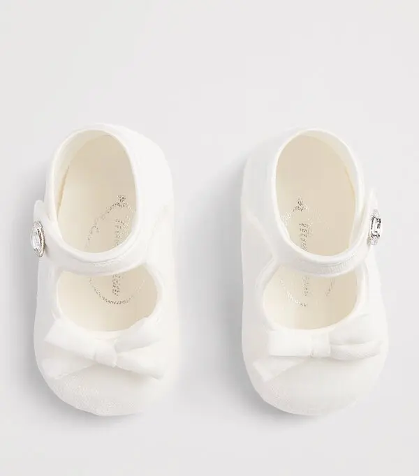 Monnalisa Velvet Bow Ballet Flats