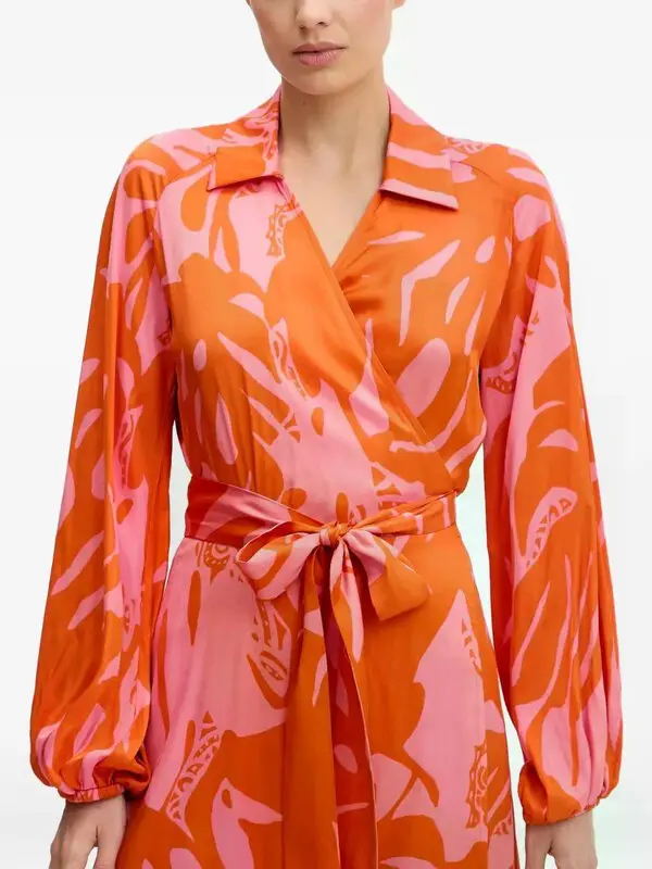 SPORTALM Abstract-print Wrap Dress