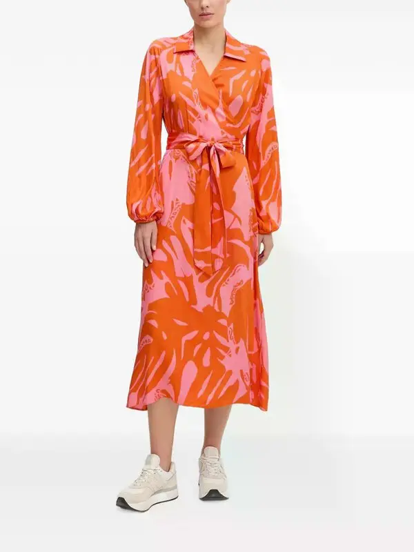 SPORTALM Abstract-print Wrap Dress