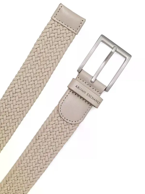 Armani Exchange Braided Buckle Belt