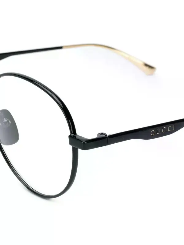 Gucci Round Frame Glasses - Black