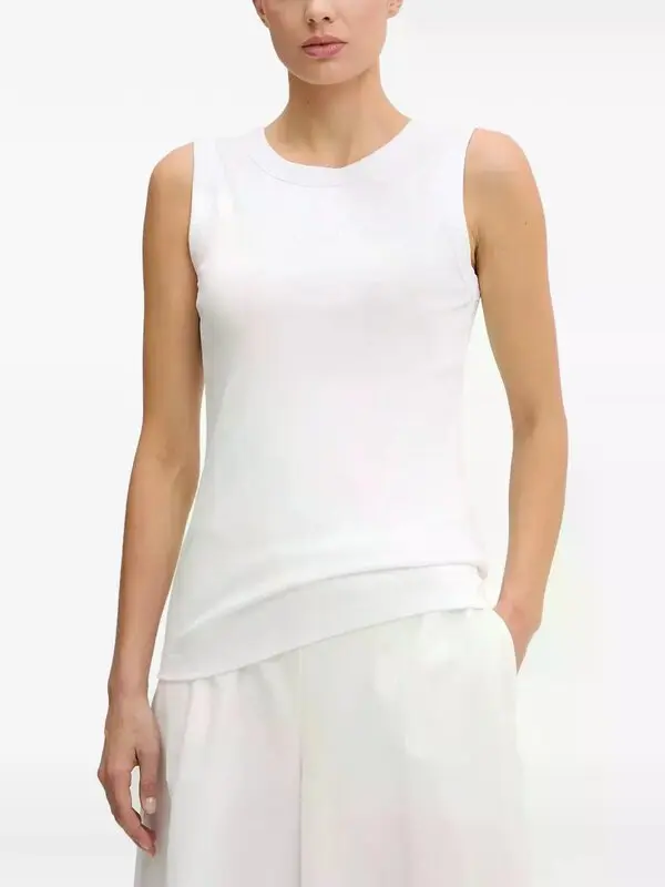 SPORTALM Logo-print Ribbed Top