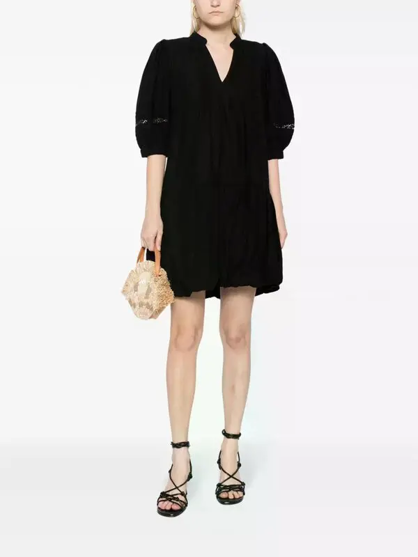 Sea Loren V-neck Cotton Minidress